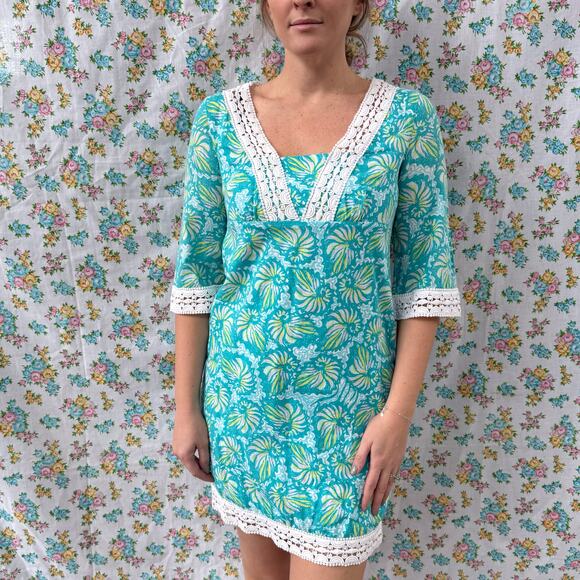 Lilly Pulitzer | Dresses | Lilly Pulitzer Sherman 34 Sleeve Tropical ...